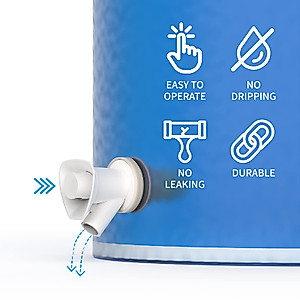 ZAITOE Water Cooler Spigot for Rubbermaid Gott Cooler Valve, Push-Button Plastic Cooler Faucet with Seal Ring, Water Juices Beverages Dispenser Replacement Spigot (Pack of 2)