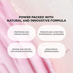 Hibiscus and Honey Firming Cream | Concentrated Complex | Lightweight Neck Firming Cream for Sensitive and All Skin Type | Formulated with Collagen Centella Asiatica, and Other Natural Ingredients |