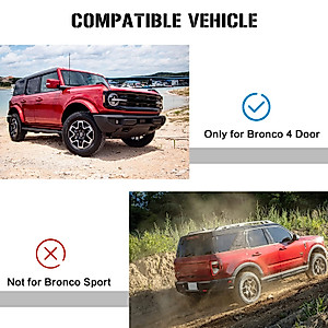 Snailfly Running Board Fit for FORD BRONCO 4Door 2021 2022 2023 2024 2025 Side Step Bars