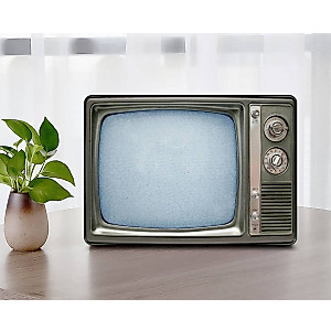 KSK KAISHEK Compatible with Macbook Air 13 inch Case 2018-2021 Release Retina Display Model A2337 M1 A2179 A1932, Plastic Hard Protective Shell & Black Keyboard Cover, Vintage TV