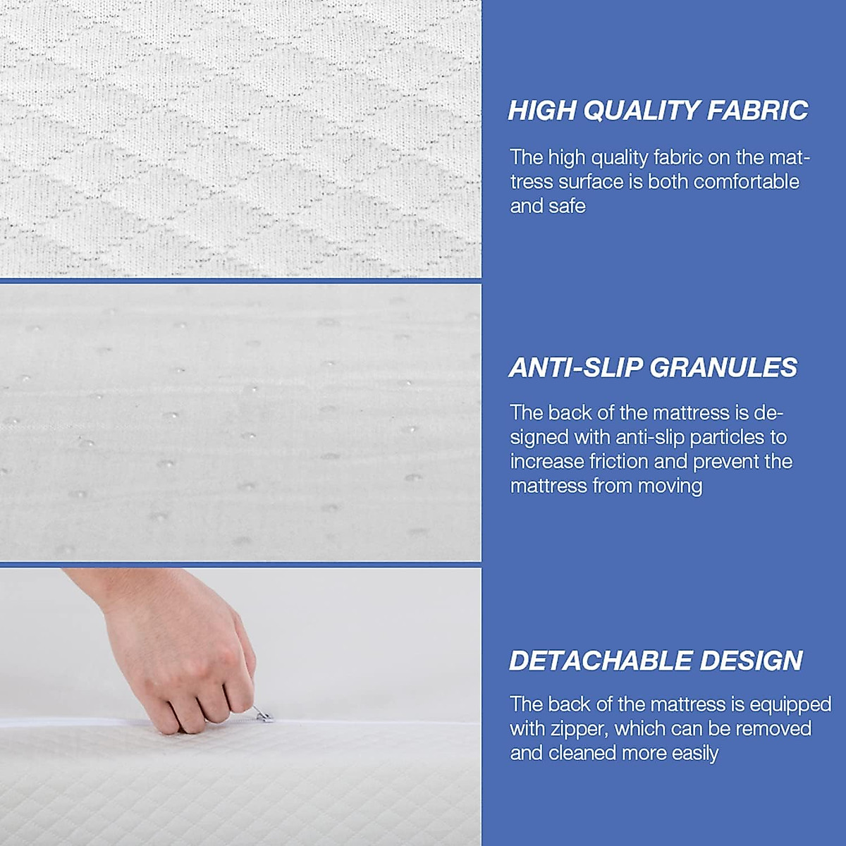 BSTOPHKL 10 inch Full Mattress, Gel Memory Foam Mattress Bed-in-a-Box Fiberglass Free Medium Firm Mattresses for Cool Sleep & Pressure Relieving—CertiPur Certified