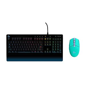 Logitech G305 Lightspeed Wireless Gaming Mouse + G213 Prodigy Gaming Keyboard Bundle - Mint