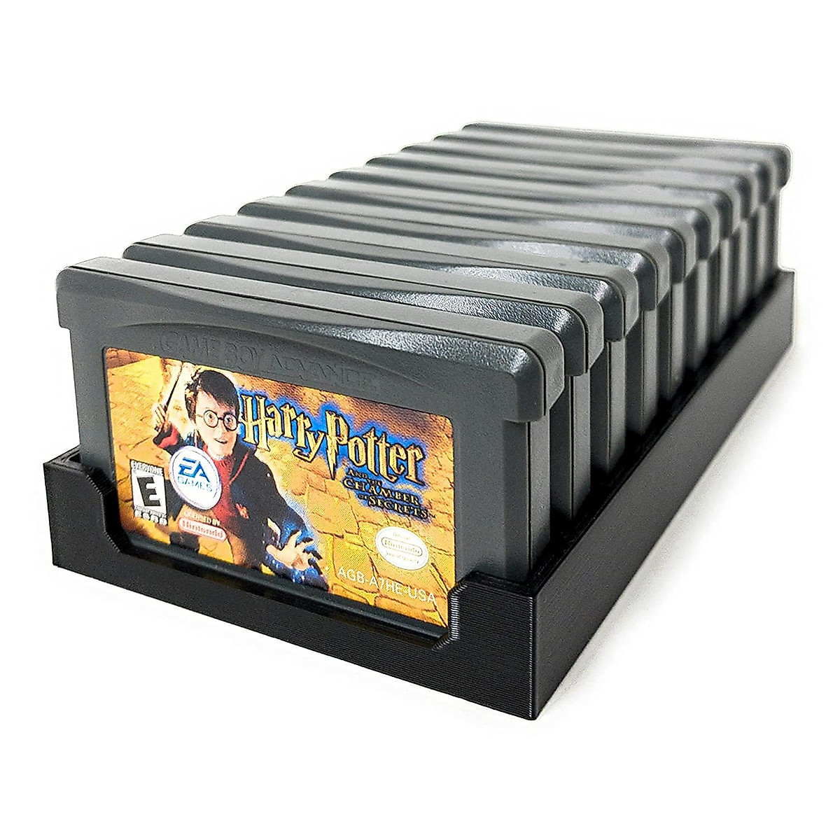 Game Cartridge Holder for Nintendo Gameboy - Fits All Gameboy Games - Holds 10 Games