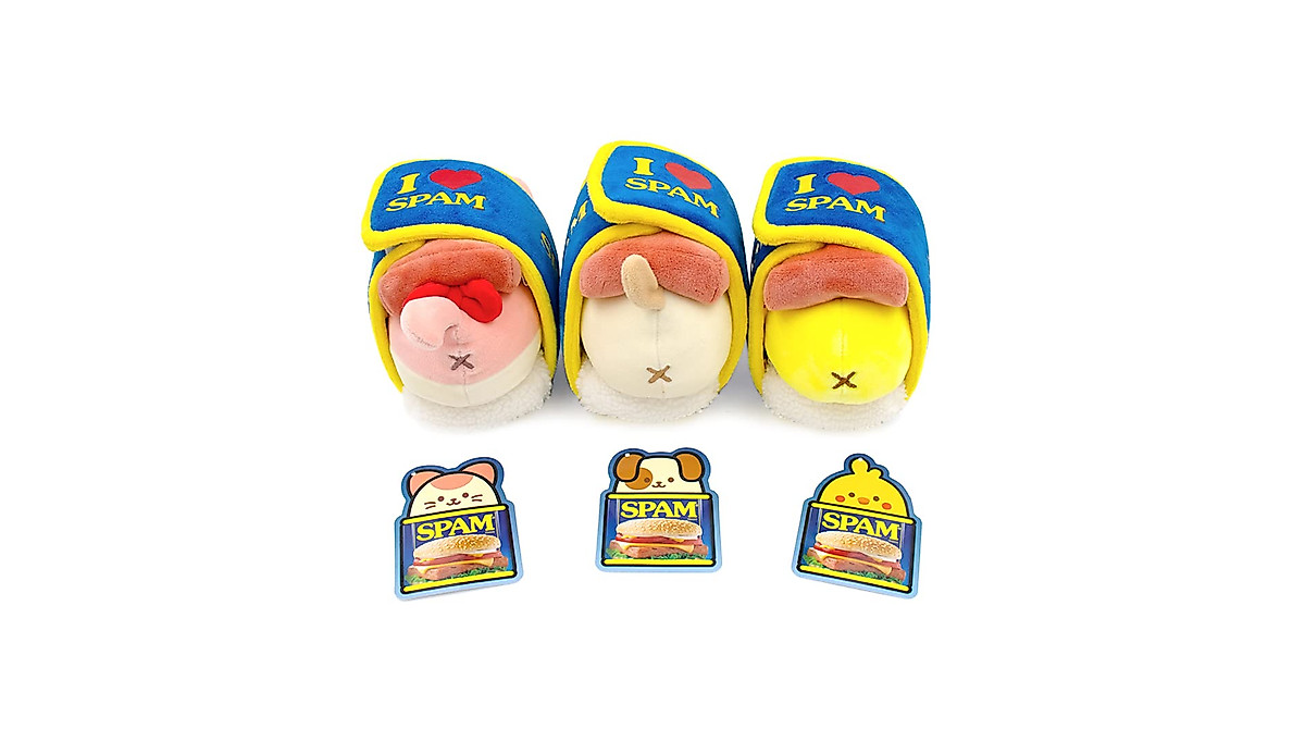 Anirollz SPAM Musubi Plush Toy - Soft & Cute Cuddly Fun