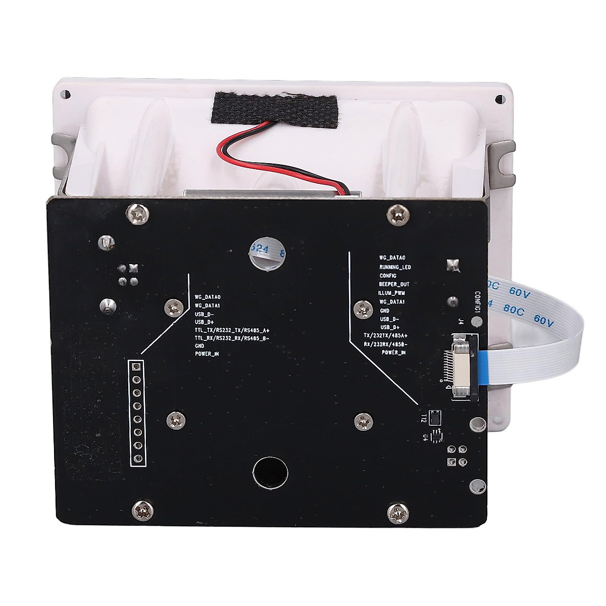 Embedded Barcode Reader, Automatic Sensing 5V-20V Compact Barcode Scanner 1D 2D USB Serial Port for Vending Machine Guidance Machine