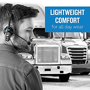 BlueParrott B250-XTS Bluetooth Headset with USB-A Charging, Noise Cancelling Headset, Long Battery Life, Easily Connect to Multiple Devices at Once