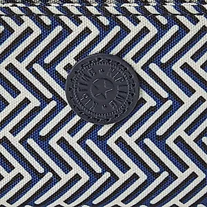 Kipling Womens Women's Tops Wallet, Compact, Practical, Nylon Travel Card Holder Small Wallet, Urban Chevron, 3''L x 4''H x 1''D
