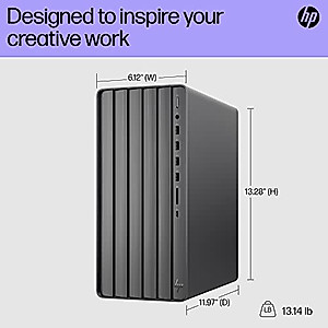 HP Envy Desktop PC, 13th Generation Intel Core i7-13700, 32 GB RAM, 1 TB SSD, Intel UHD Graphics 770, Windows 11 Home, TE01-4020 (2023)