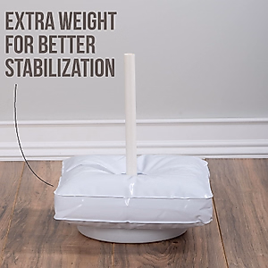 Prextex Balloon Column Kit - Set of 2 Balloon Columns, 5ft Tall | Balloon Arch Stand/Frame, Balloon Tower Holder, Balloon Column, Backdrop | Wedding, Baby Shower, Halloween, Birthday Party, Decoration