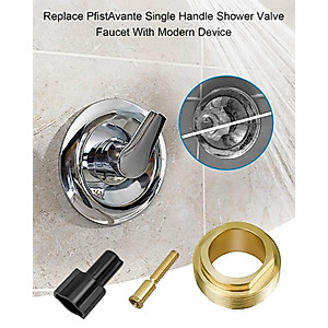 QNHEAY 09 Series Trim Retrofit Kit Fit for Pfister Avante Shower Vlave Faucets Fixture,Brass Faucet Adjustment Leakproof Screw Replace 9319300