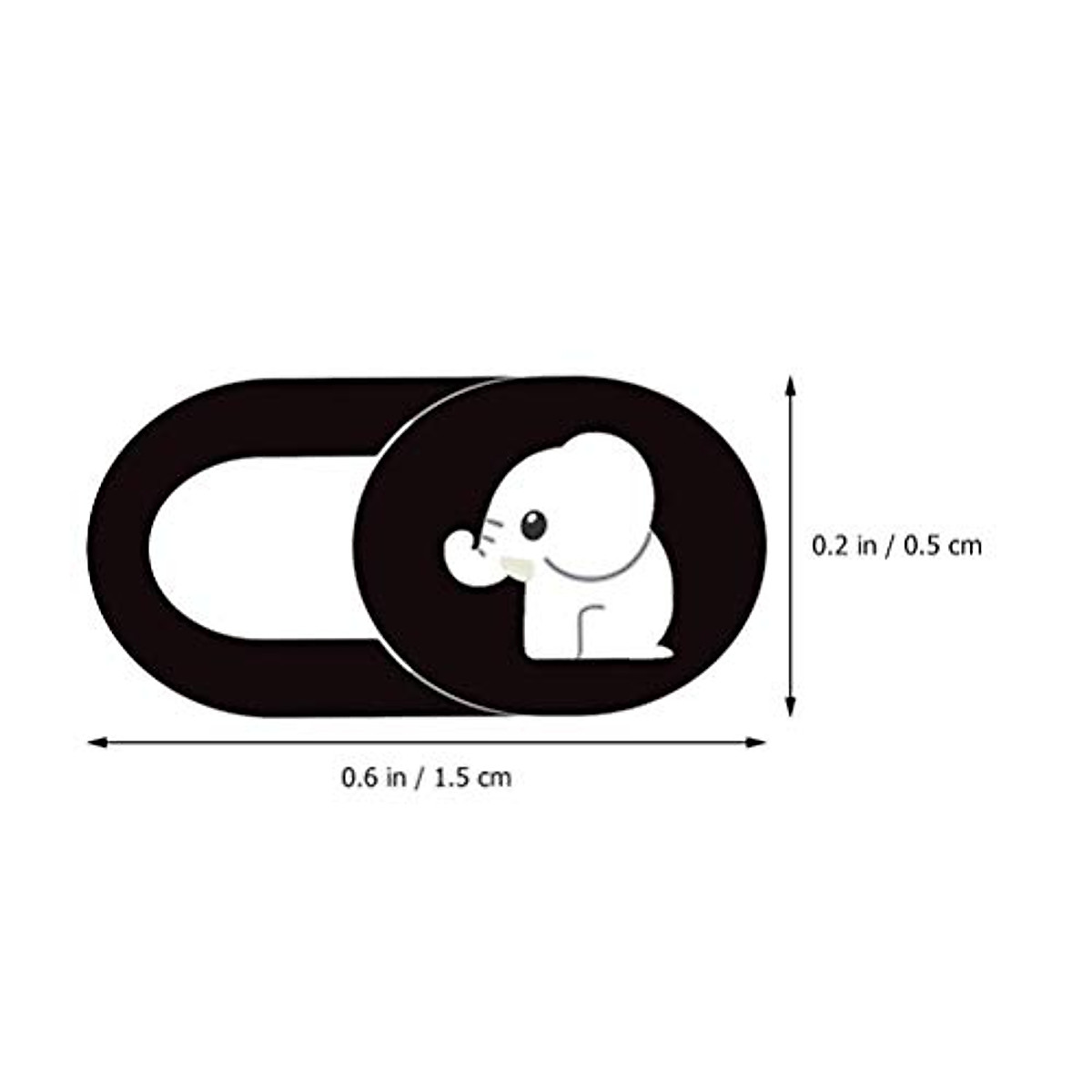 SOLUSTRE 18 pcs Camera Cover Indicator Light Webcam Slide Blocker Laptop Privacy Protection Laptop Camera Computer Tablets Webcam Cover Slide Webcam Cover for Laptop Flat abs