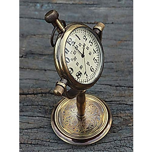 PORTHO Custom Anniversary Gift Desk Clock, Silent Desk clock for home decor, Perfect gift on Graduation day, Wedding anniversary, Valentine's day, Old school time piece