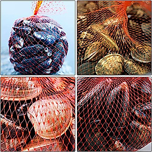 Vegetables Storage Mesh Bag for Fridge - 200Pcs 13.7 IN Drawstring Mesh Bag Produce Bags Reusable Washable Onion Storage Tote Bag Farmers Market Bag - Fruit Bags Grocery Bag Shopping Bag Onion Netting