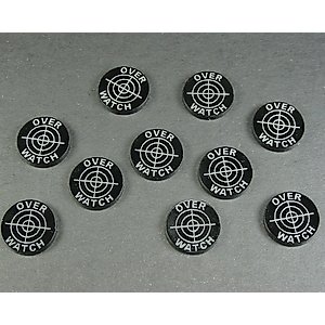 LITKO Over Watch Tokens, Transparent Grey (10)