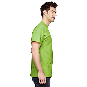 Fruit of the Loom 5 oz, 100% Heavy Cotton HD T-Shirt, Medium, NEON Green