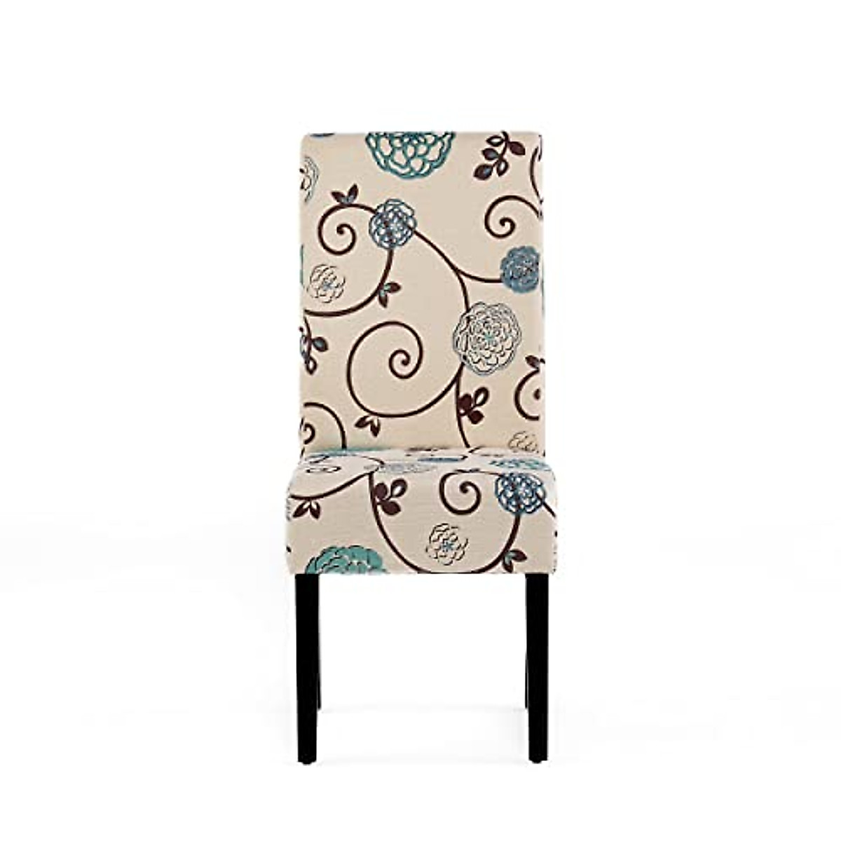 Christopher Knight Home Pertica Fabric Dining Chairs, 2-Pcs Set, Polyester White And Blue Floral