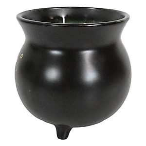 Ebros Wicca Witch's Brew Alchemy And Magic Potion Reduction Fired Porcelain Cauldron Shaped Bowl Or Large Mug 32oz With Handle Hot Cocoa Coffee Tea Cereal Soup Mugs Bowls Occult Witchcraft