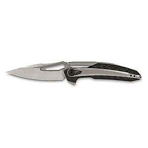 Zero Tolerance Original 0990, CPM 20CV Spear Point Pocket Knife, 3.25-in. Blade, Manual KVT Ball Bearings Opening, Inset Liner Lock (0990), Multicolor, Cotton Jersey