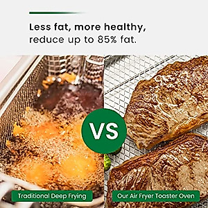 VAL CUCINE 10-in-1 Smart Air Fryer - Extra-Large Convection Countertop Toaster Oven - Brushed Stainless Steel Finish - 26.3 QT/25 L