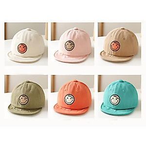 Baby Baseball Cap Toddler Infant Sun Hat Breathable Kids Boys Girls Cute Cap Hat for Spring Summer (White)