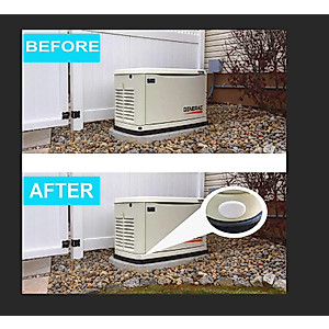 JILINWEI Hole Plug Kit for Generac Generators Home Use,4 Pcs Base Hole Adapter for Generac Whole House Air Cooled Generators,White