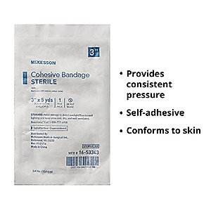 McKesson Cohesive Bandages, Sterile, 3 in x 5 yd, 1 Count, 1 Pack