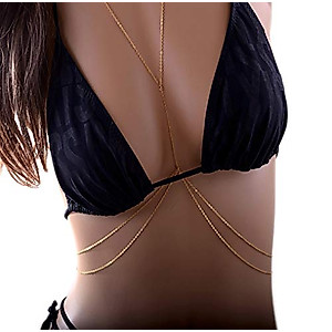 Bestjybt Fashion Women Body Belly Waist Charm Chain Bikini Beach Pendant Necklace