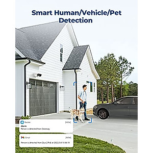 REOLINK 4K PoE Security Camera System, Home Outdoor IP Camera in 180 Degree Viewing Angle, 2022 Stunning New Released, Human/Vehicle/Pet Detection, Color Night Vision, Two Way Talk, Duo 2 PoE