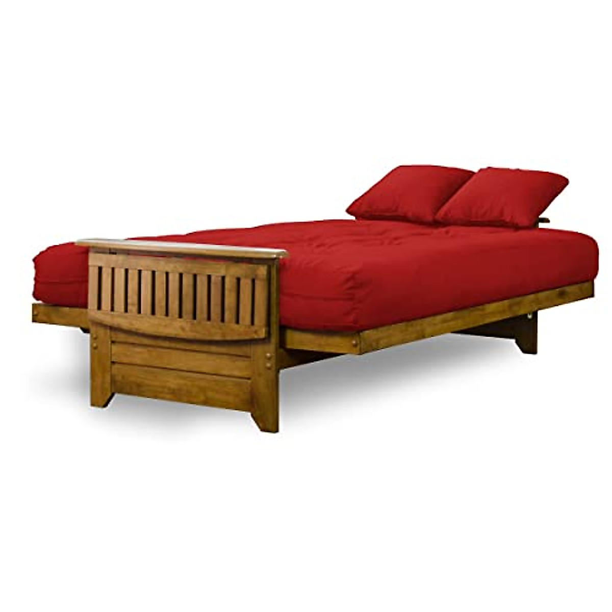 Brentwood Queen Size Wood Futon Frame with Storage Drawers