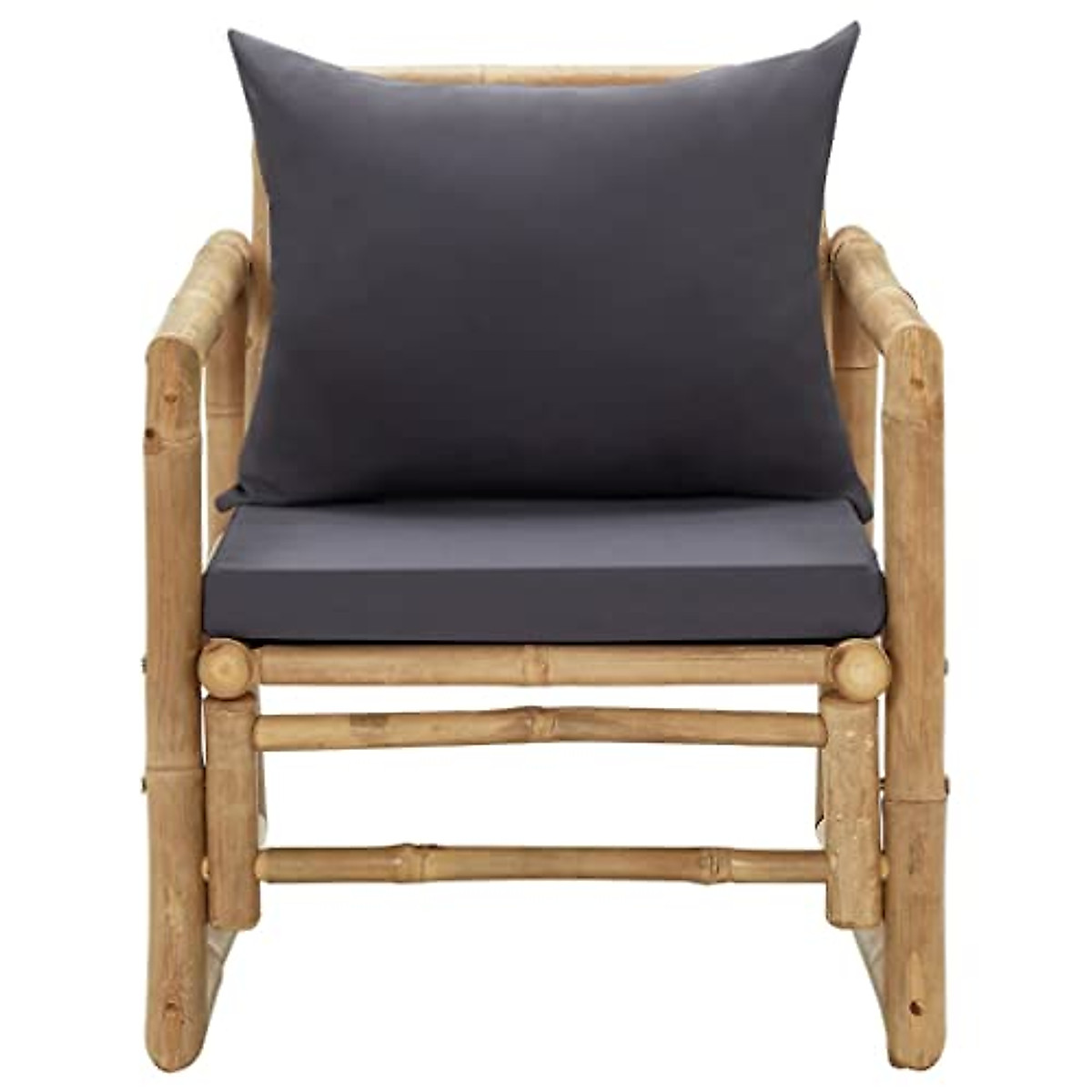 Patio Chairs with Cushions 2 pcs Bamboo Chairs Built for Outdoor Living Perfect Spot for Your Sunset