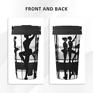 WANGZHAO new love gymnastics Print Double Wall Stainless Steel Vacuum Insulated Tumbler Cup Home Thermal Cup