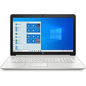 HP Laptop 17-BY4013DX 17.3" HD+ Intel Core i3-1115G4, Intel UHD Graphics, 8GB DDR4 RAM, 256GB SSD Storage, Windows 11 Home in S Mode, Natural Silver (Renewed)