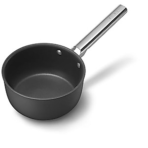 SMEG 3 Qt Saucepan with Lid CDFS2011BLM, Black