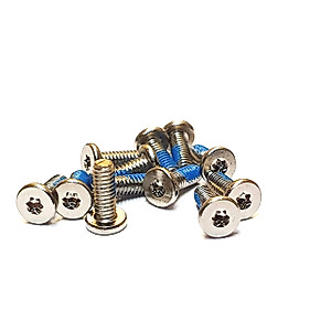 RapidSparesLtd 200X Silver T5 TORX Blue Nylok Laptop Machine Screws M2X6mm M2x6L 2x6.0