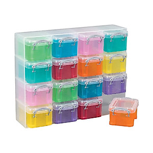 Really Useful Box 11 in. H x 8-13/16 in. W x 2-9.16 in. D Stackable Storage Box - Total Qty: 4
