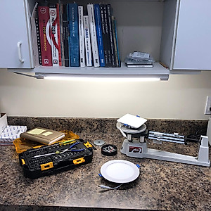 Maxxima 24 inch LED Under Cabinet Light - 1200 Lumens Warm White 3000K, Undermount Strip Lighting for Kitchen, Closet, and Bedroom, On/Off Switch, Plug in, Energy Star Rated