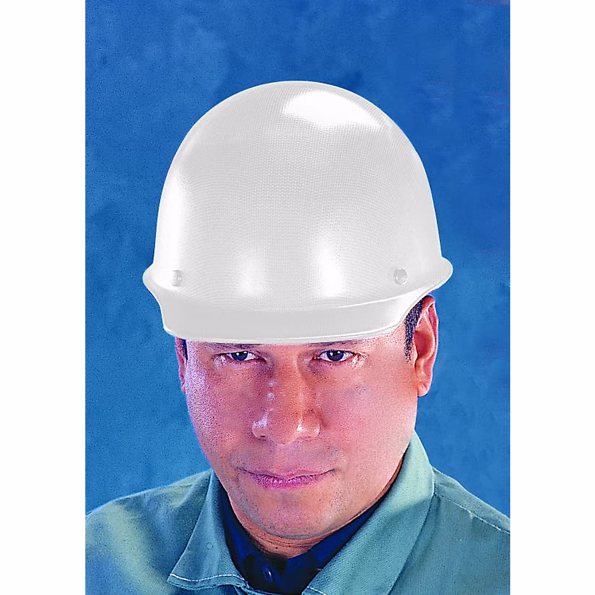 MSA 482002 Skullgard Cap Style Safety Hard Hat with Fas-Trac III Ratchet Suspension, Welders Lugs Attached | Non-slotted Hat, Phenolic Resin, Radiant Heat Loads up to 350F - Standard Size in Tan