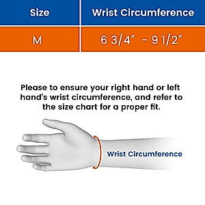 Willcom Wrist and Thumb Spica Splint Brace, Carpal Tunnel Syndrome Support, De Quervain's Tenosynovitis, Hand Stabilizer for Arthritis, Tendonitis, Pain Relief, Sprains Forearm Support Cast (M, Left Hand)