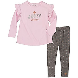 Juicy Couture baby girls 2 Pieces Leggings and Toddler Layette Set, Cherry Blossom, 18 Months US