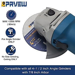PRVEW 30-Pack Cut Off Wheels 4 1/2 Inch,4.5"x0.04"x7/8" Angle Grinder Cutting Wheel Cutting Disc,4.5 Inch Cut Off Wheel for Metal&Stainless Steel, Grinder Wheels for General Purpose Metal Cutting