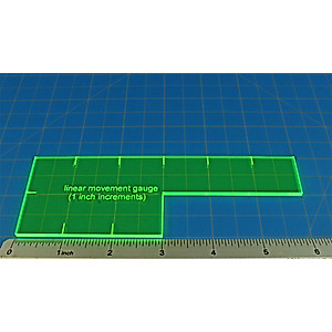LITKO 1 Inch Linear Gauge Compatible with DBA, Fluorescent Green