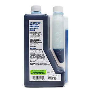 2PK Opti 34oz Bottle 2 Cycle Engine Oil Mix Opti-2 Enviro Formula 20112