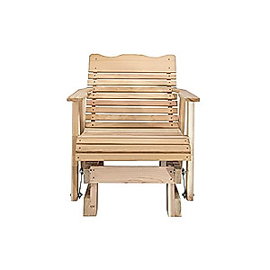 Kilmer Creek 2 Foot Natural Cedar Porch Glider, Amish Crafted