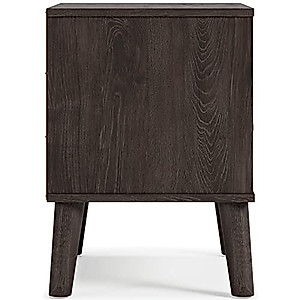 Signature Design by Ashley Piperton 1 Drawer Nightstand, 21"W x 17"D x 22"H, Black
