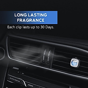 Air Jungles New Car Scent Car Air Freshener Clip, 6 Car Freshener Vent Clips, 4ml Each, Long Lasting Air Freshener for Car, Up to 180 Days Car Refresher Odor Eliminator
