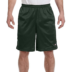 Champion Men's Long Mesh Short with Pockets,Maroon,XX-Large