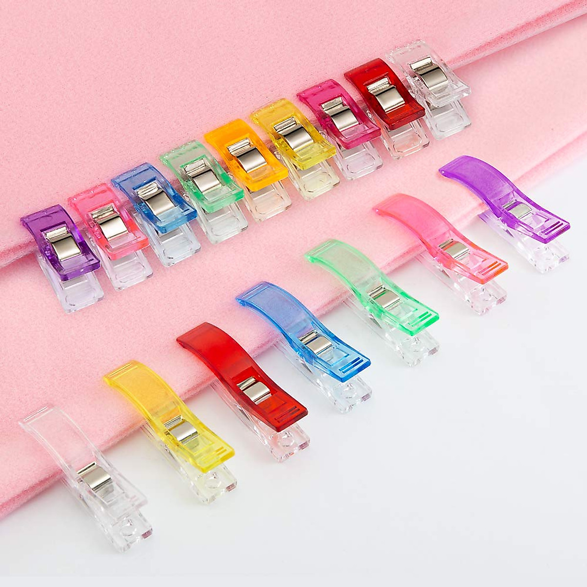Sewing Clips: 100 Assorted Craft Clips for Quilting