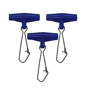 40pcs Strength Duty Blue Fishing Line Slides with Nice Snap High Strength Fish Slider Tackle Box Kit