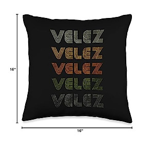 Love Heart Velez Tee Grunge/Vintage Style Black Velez Throw Pillow