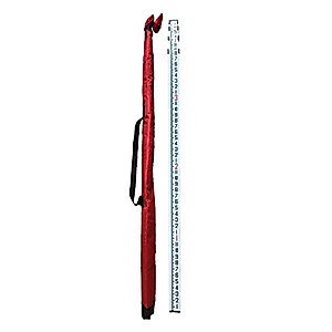 GEOLENI Aluminum Grade Rod - 10ths, With Carrying Case and Rod level (14 Foot)